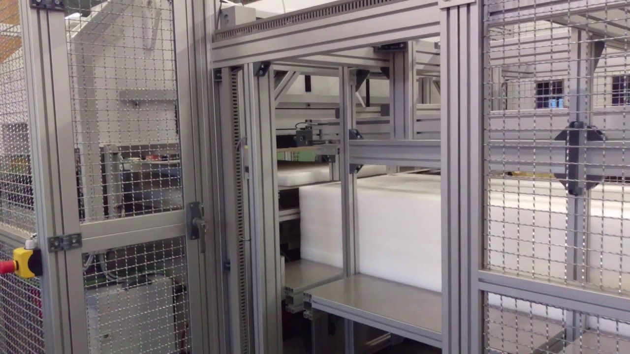 INDUSCO-HUNGARY Foam cutting line/Habkivágósor automata lapadagolóval ...