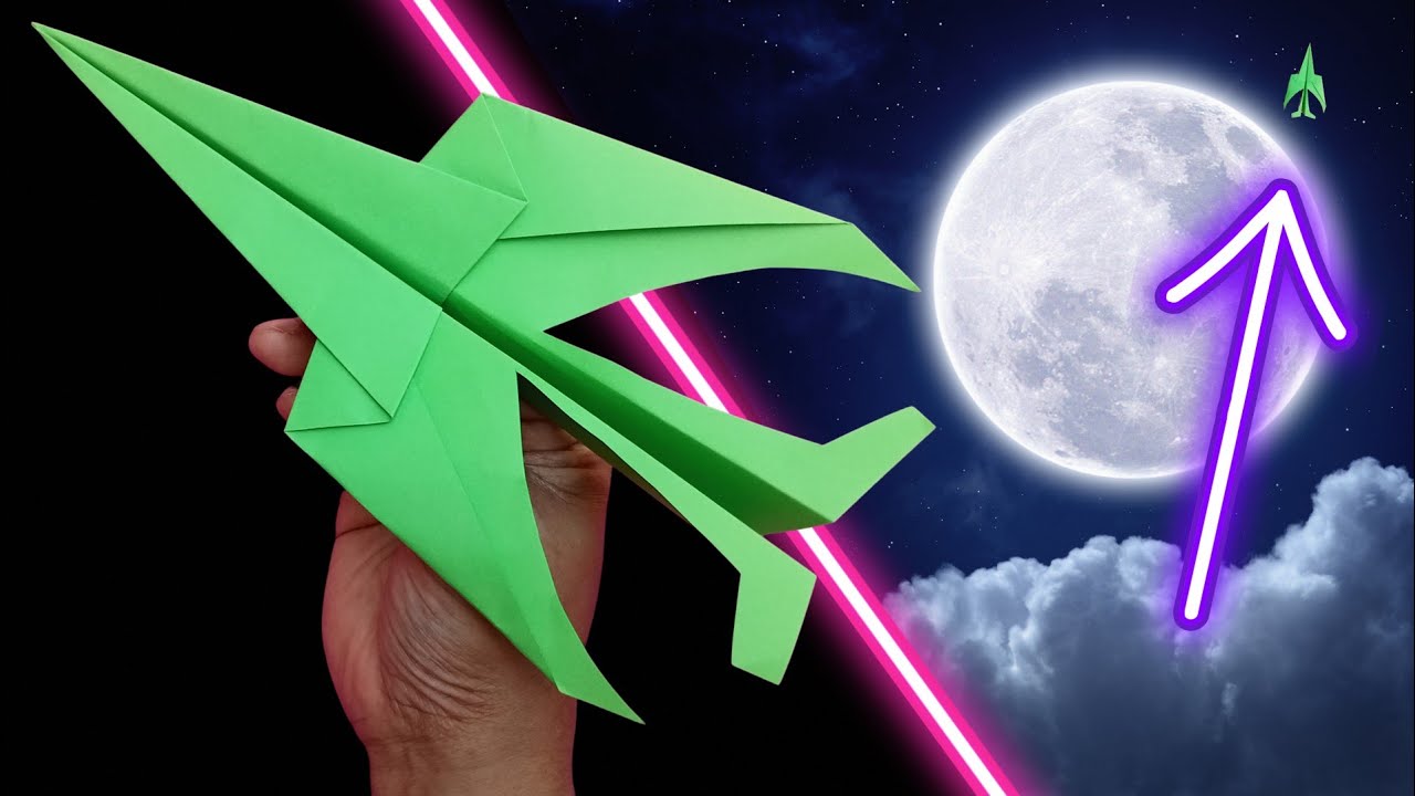 How to make paper airplanes that fly far, Paper airplane that flies far ...
