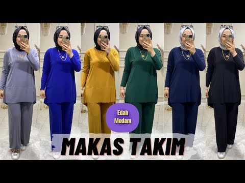ÇOK ŞIK RENKLERİYLE İKİLİ TAKIM MODELİMİZ-EDALI MODAM TESETTÜR GİYİM #tesettür