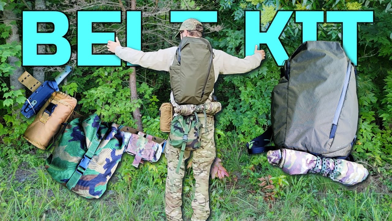 BELT KIT & SMALL PACK LOADOUT | Camping, Hunting, Bushcraft - YouTube