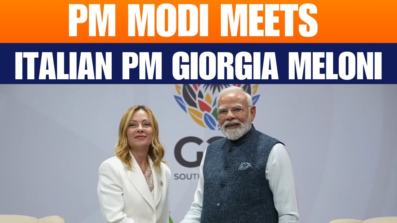 PM Modi Holds Bilateral Meeting With Italian PM Giorgia Meloni at G20 ...