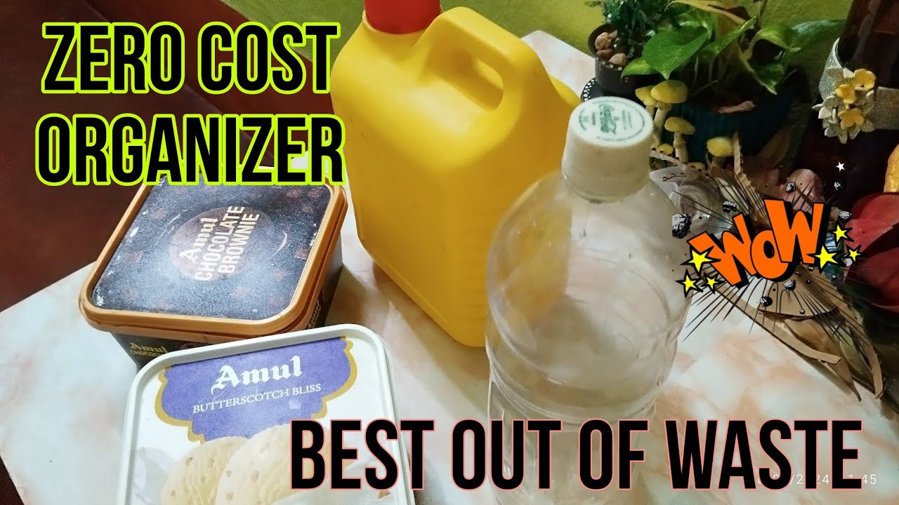 Very Useful ORGANIZER from Waste Plastic containers | Best out of Waste ...