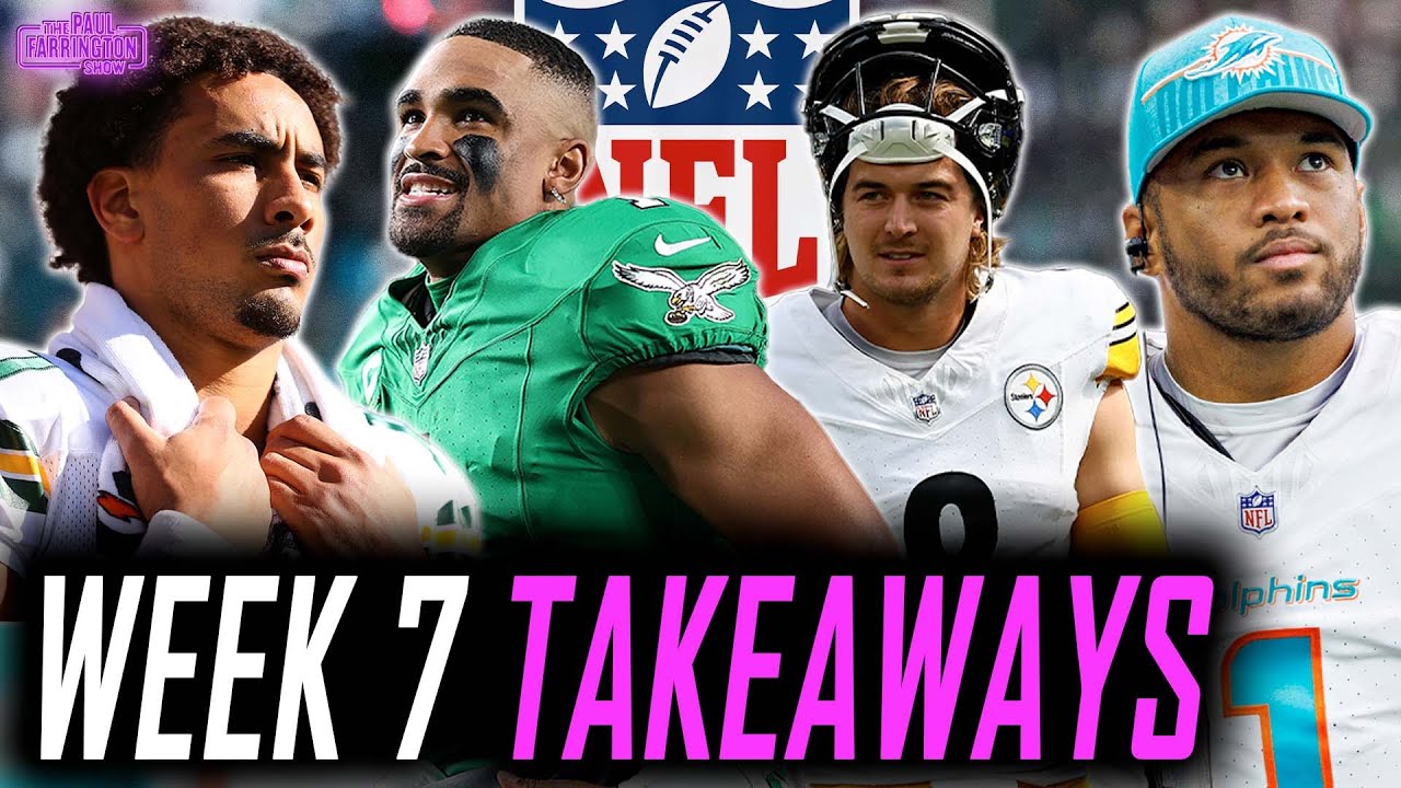 NFL Week 7 Takeaways: Eagles bully Dolphins, Packers problems, Steelers ...