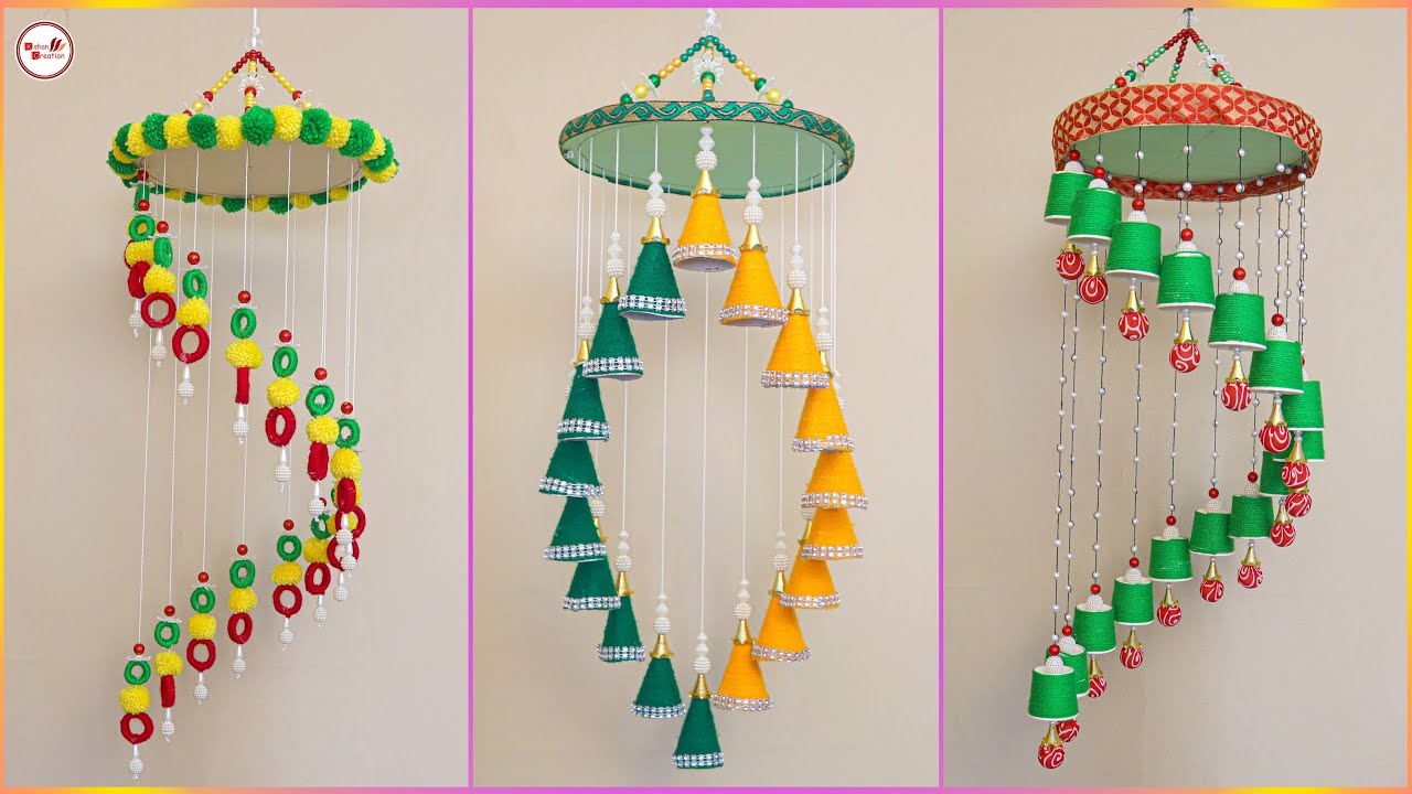 Beautiful || Wool Jhumar Making || DIY Decor For your Room - YouTube