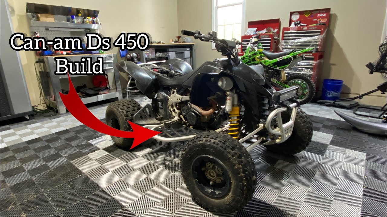 Can-am Ds 450 Build! Part 1 - YouTube