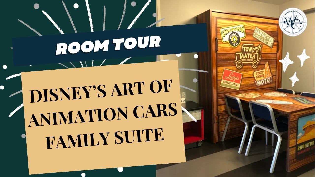Art of Animation Cars Family Suite Room Tour - YouTube