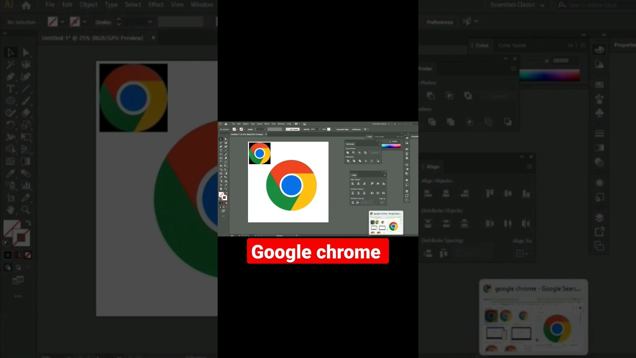 Google Chrome In Illustrator designhouse graphicdesign logodesign google-chrome-in-illustrator-designhouse-graphicdesign-logodesign