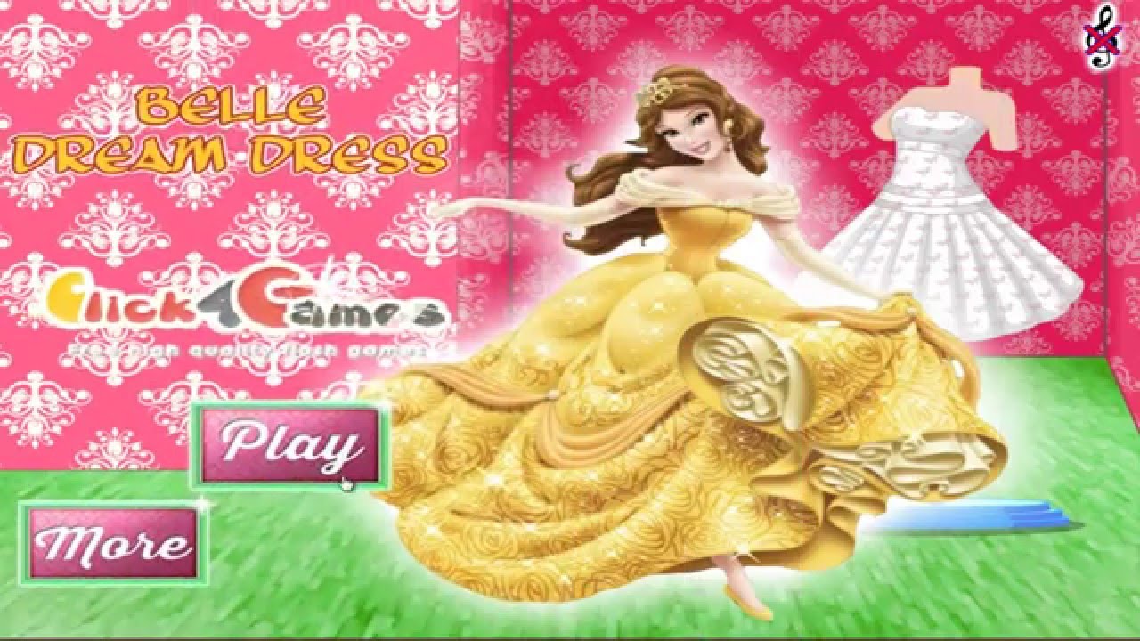 Princess Belle Dream Dress | NEW Game for Girls 2016 - YouTube