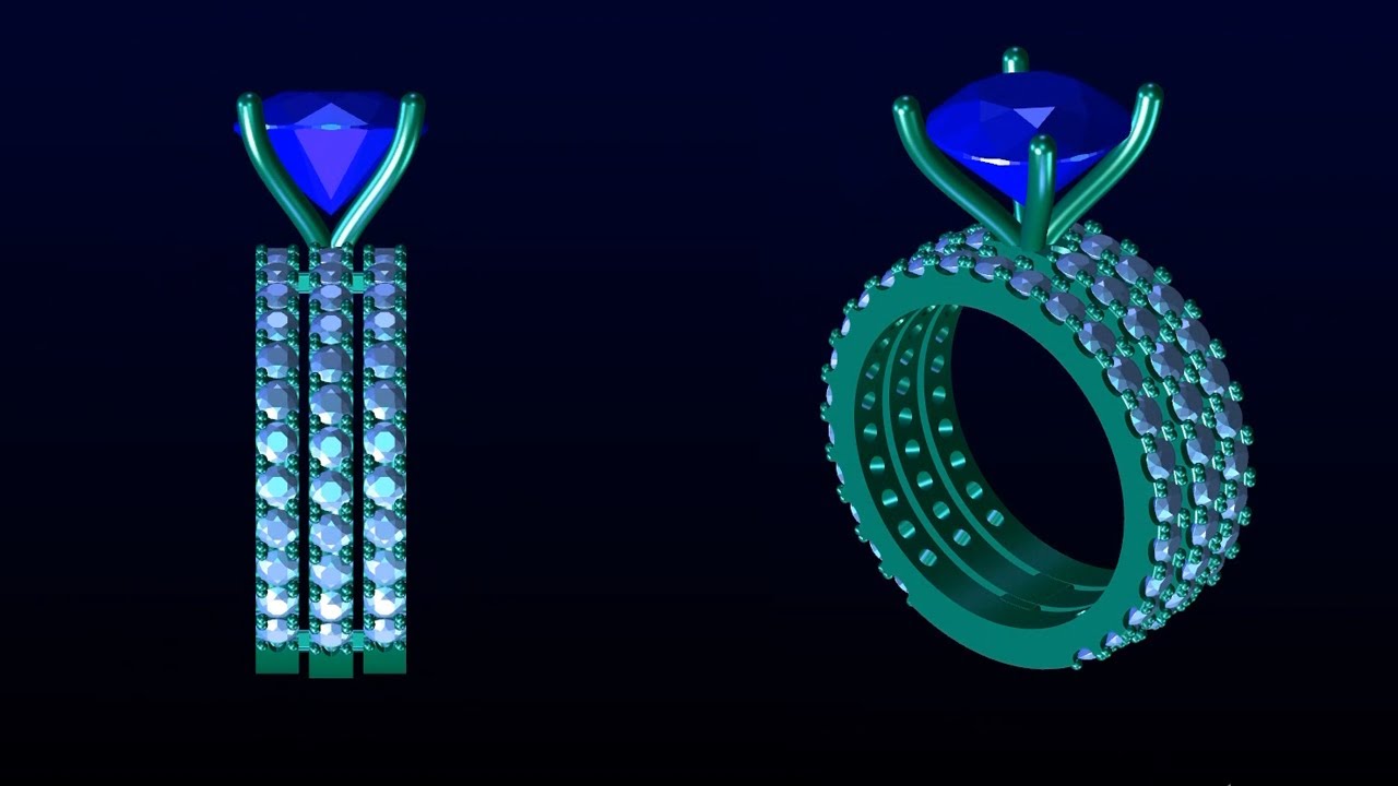 How to design ring with matrix 8 3d gemvision #108 - YouTube