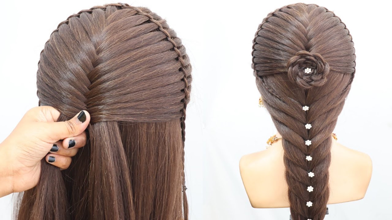 Amazing Pull Through Braid Hairstyle Tutorial |Graceful & Unique Hairstyles for Girls - YouTube