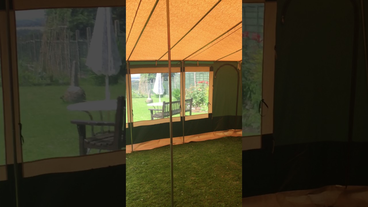 Cabanon espace 8 berth canvas frame tent - YouTube