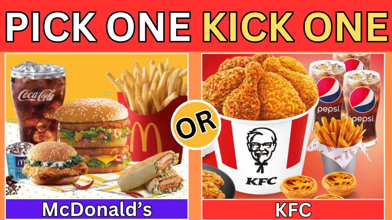 Pick One, Kick One Food & Drink Edition | HARDEST Choices - YouTube