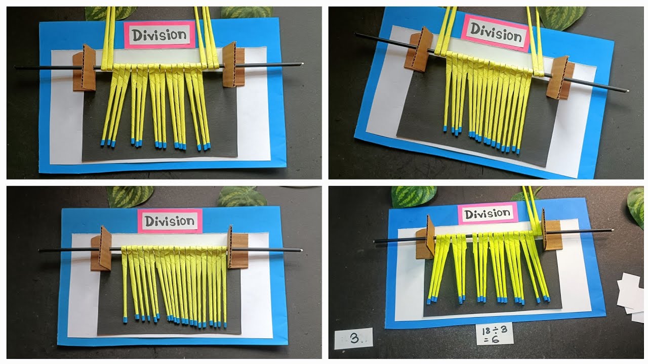 Easy DIVISION TLM for kids || TOY BASED TLM || MATHS TLM FOR PRIMARY ...