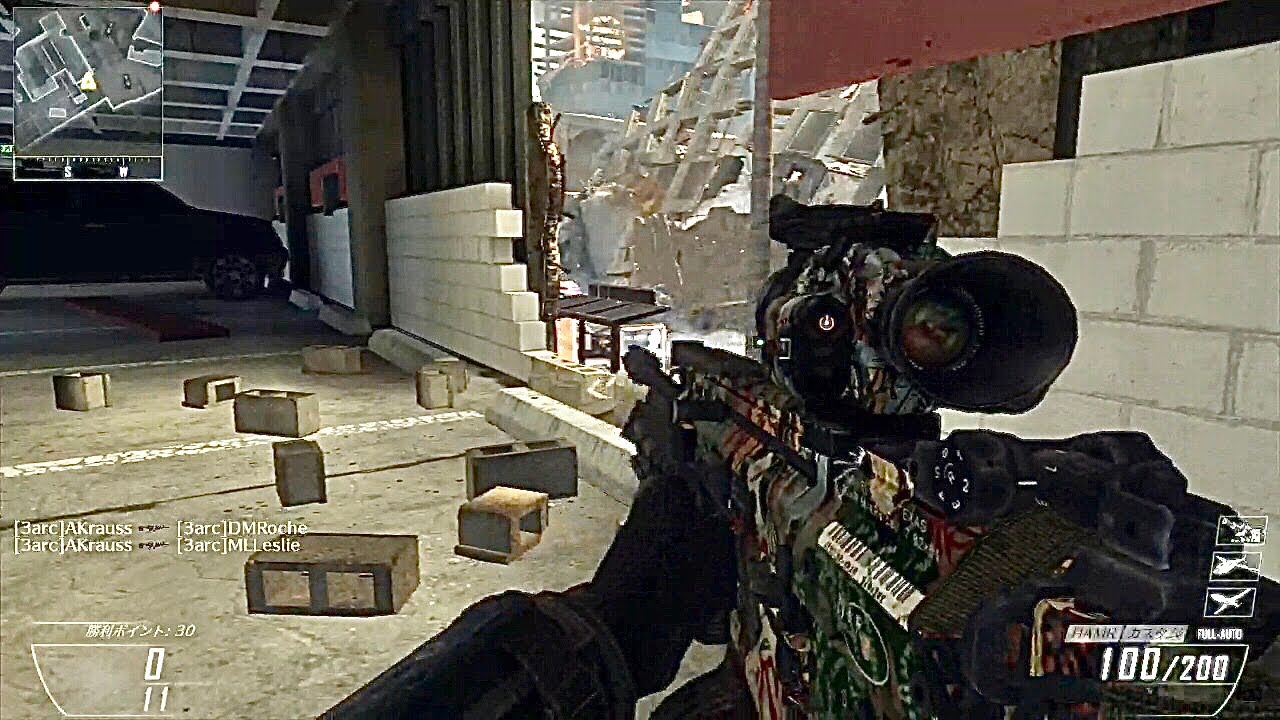 【COD:BOII】ハンデ11キル与えてレギュラーBOT9名相手にHAMR使ってAFTERMATHのFFAで対戦してみたヨ！！♪( ´ ` ...