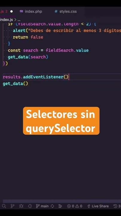 Utiliza Selectores De Id Sin Queryselector Youtube