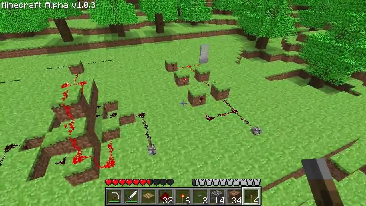 Minecraft logic - NOR, SR Latch, 5-torch oscillator - YouTube