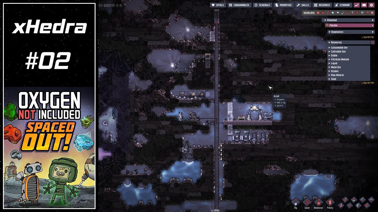 Oxygen Not Included E02 Research Laboratory, Kitchen and Great Hall ...