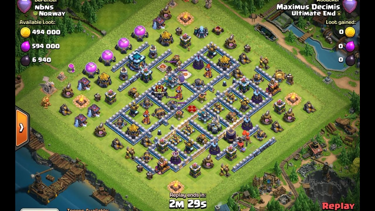 TH13 Split Grid Teaser Base 3Star⭐️⭐️⭐️ QC Hybrid Popular Attack ...