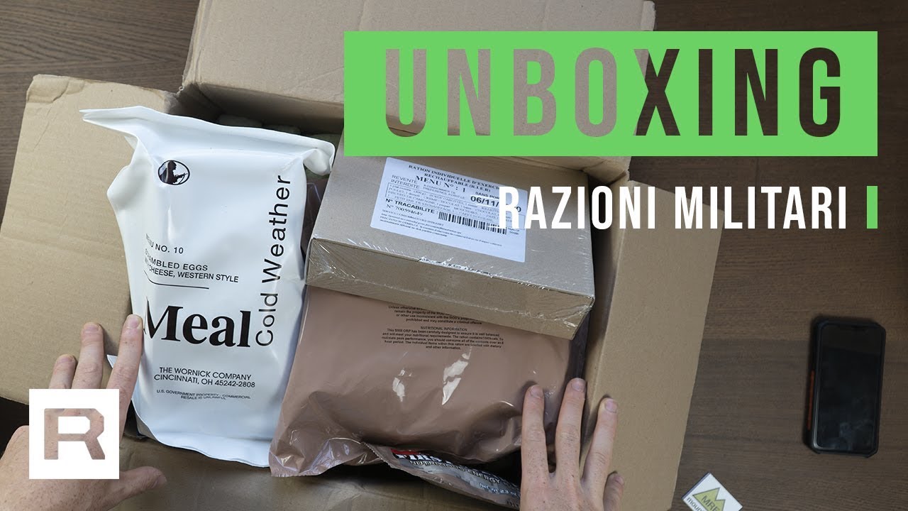 🌲 Unboxing Razioni Militari by MRE Mountain - YouTube