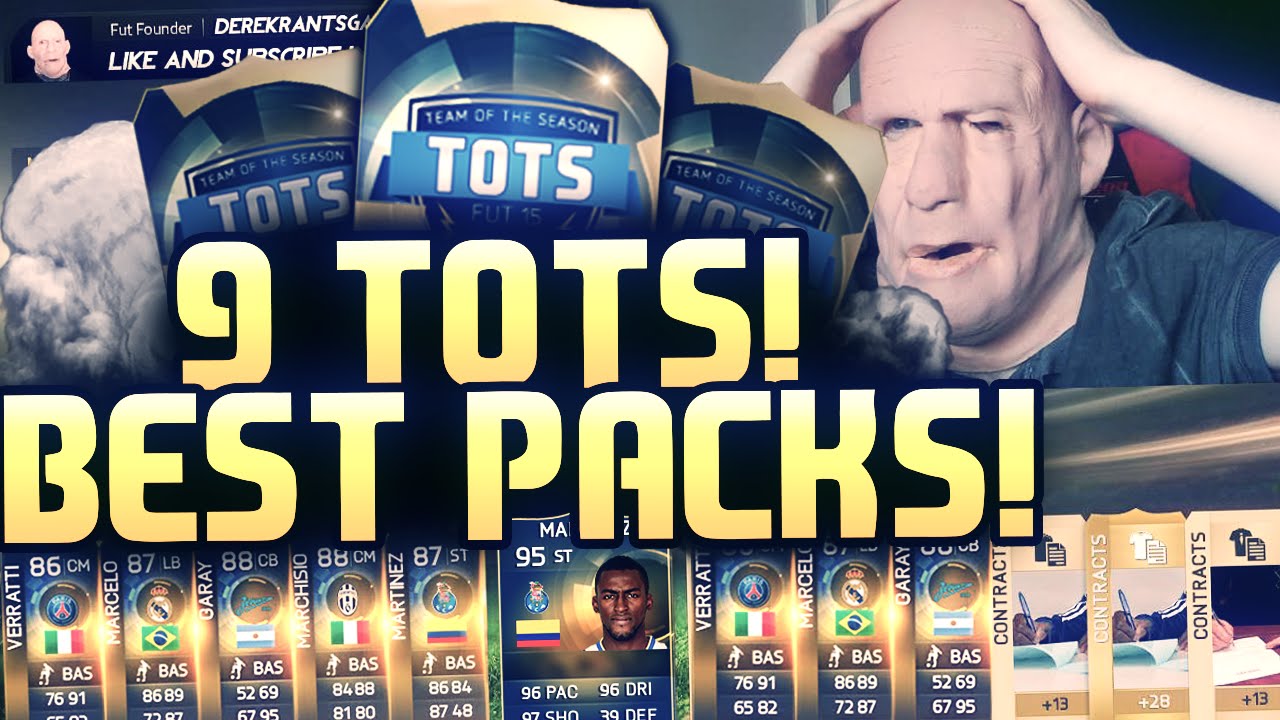 HOLY SH*T BEST TOTS PACKS EVER - 9 TOTS IN A PACK OPENING - FIFA 15 ...