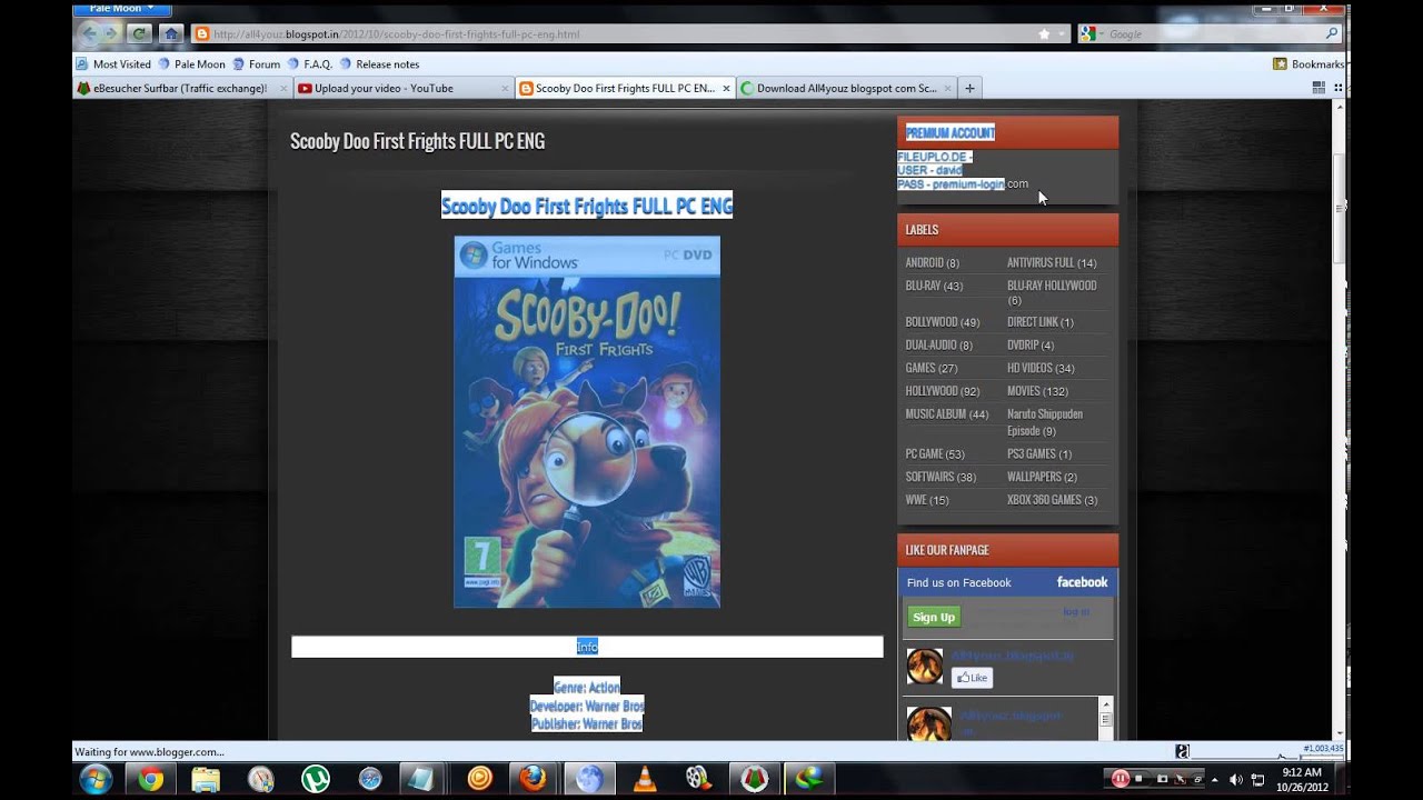 Scooby Doo First Frights FULL PC ENG DOWNLOAD - YouTube