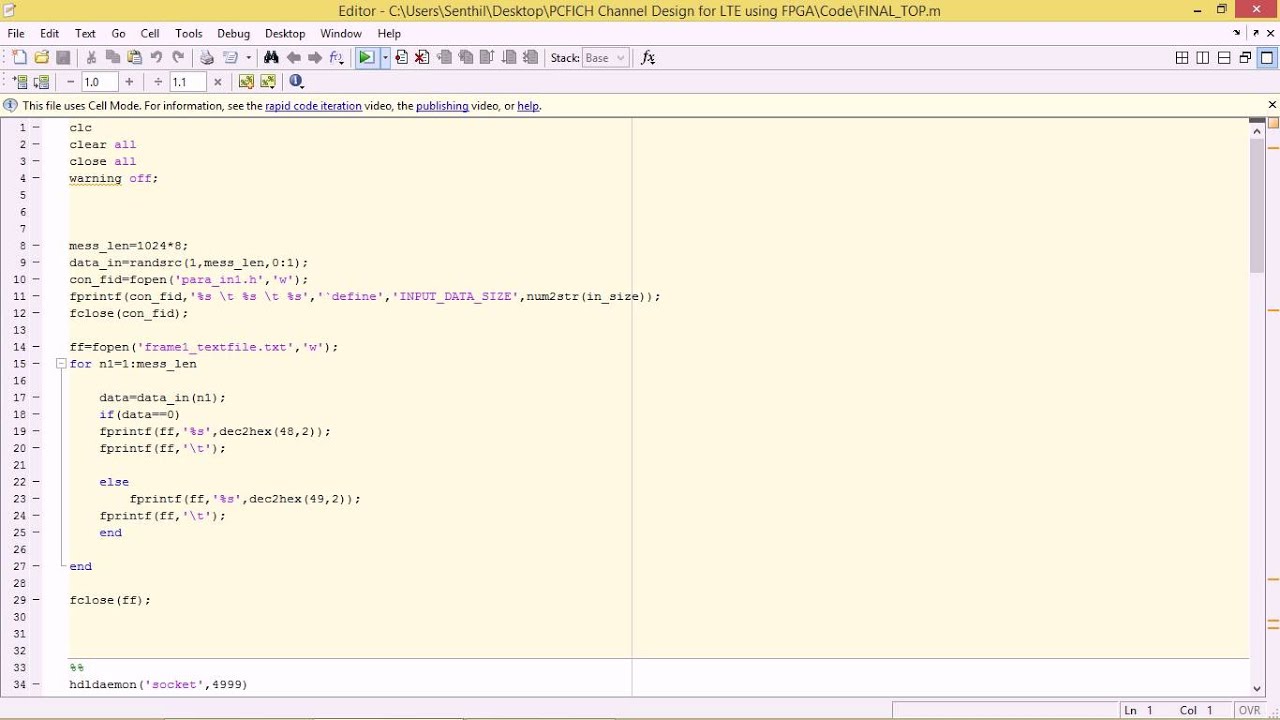 PCFICH CHANNEL DESIGN FOR LTE USING FPGA - YouTube