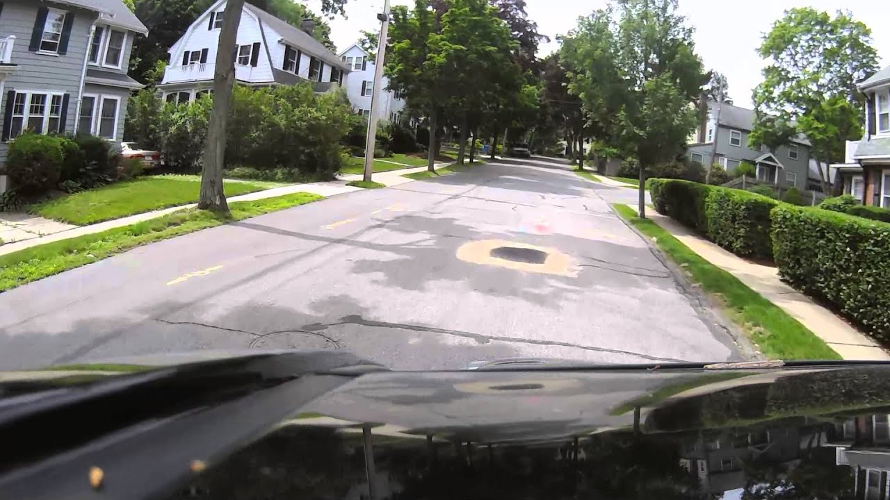 Driving in Boston Suburb - YouTube