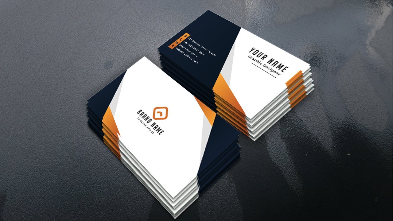 Business Card Design in Adobe illustrator - YouTube