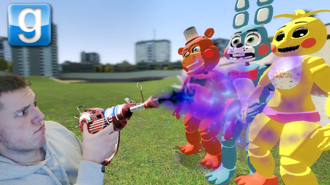 Gmod VORTEX GUN vs ANIMATRONICS | Garry's Mod Sandbox Fun - YouTube