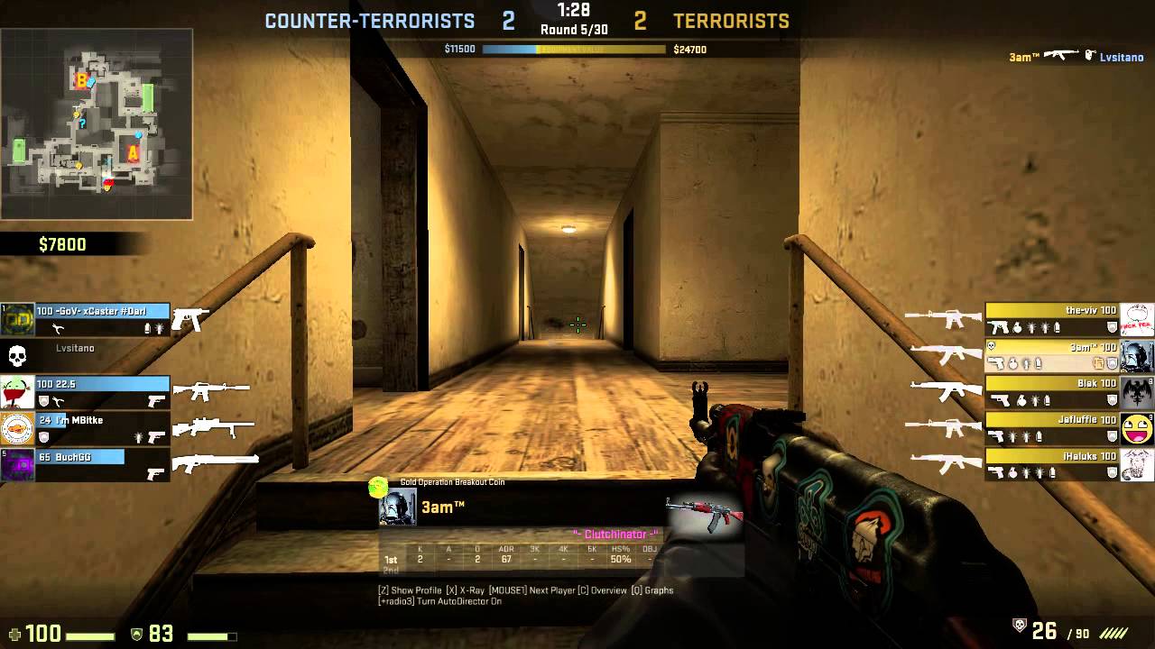 CS:GO | Inferno T-side Ace - YouTube