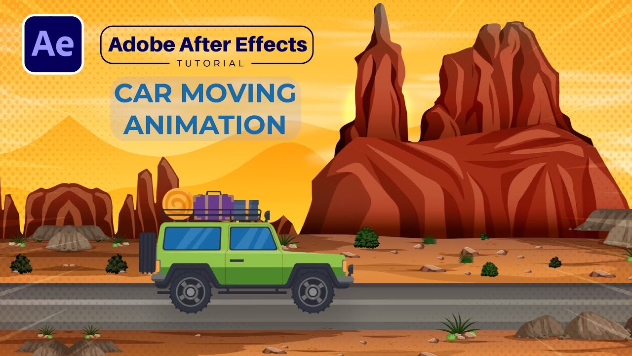 Car Moving Animation in Adobe After Effects - After Effects Tutorial ...