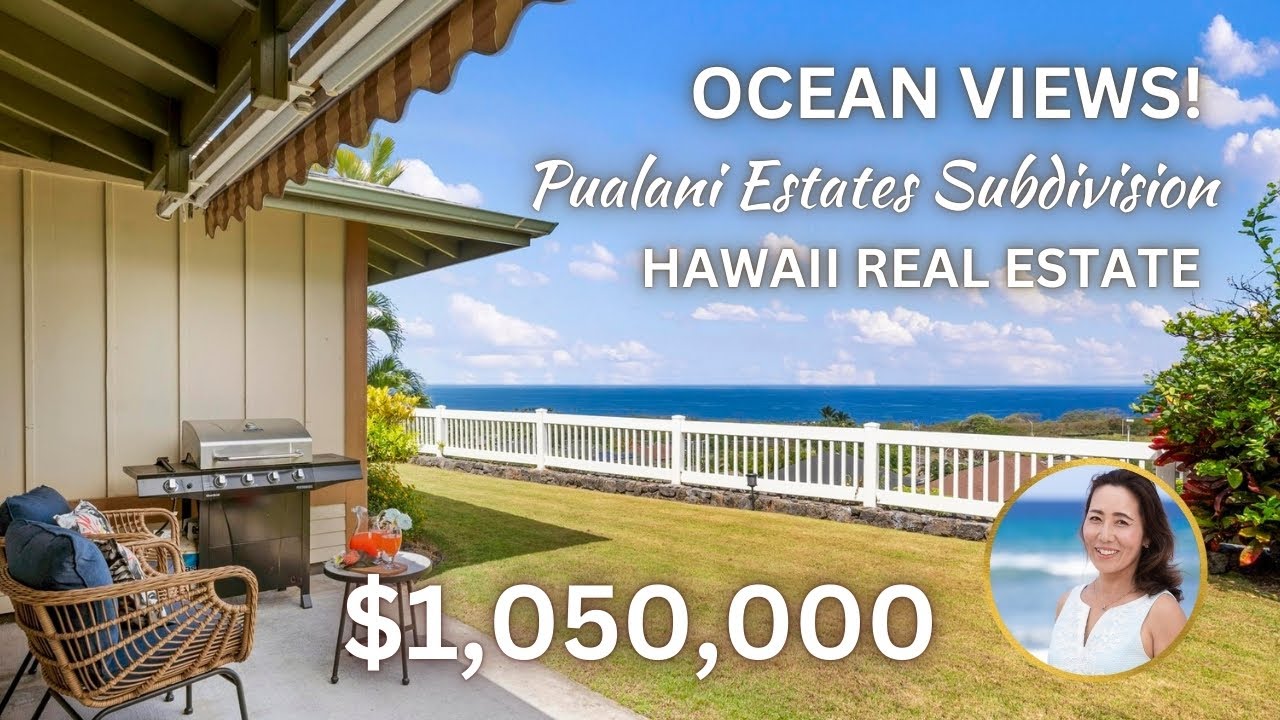 Ocean and Sunset Views 🌅 Pristine Pualani Estates Home🌸 - YouTube
