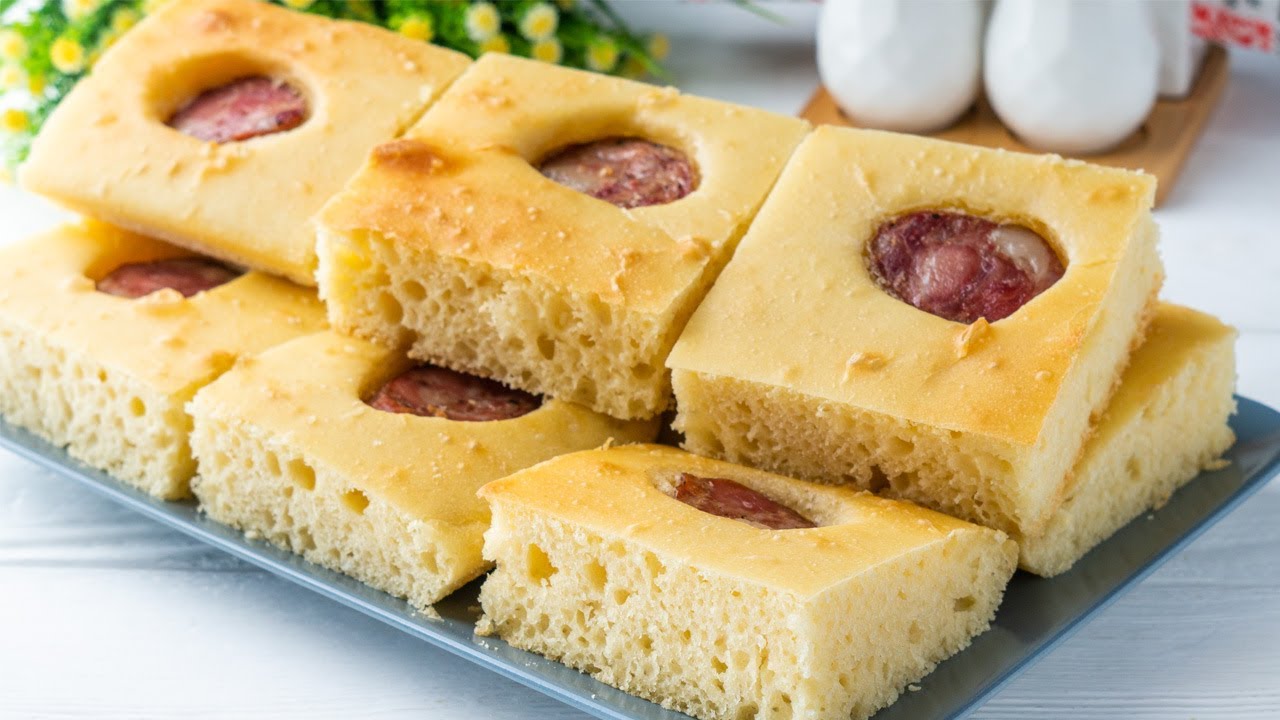 🇩🇪German pie snack with sausage recipe - YouTube