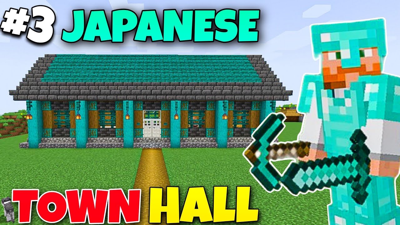 I Made The Biggest Japanese Style Villager Trading Hall IN MINECRAFT ...
