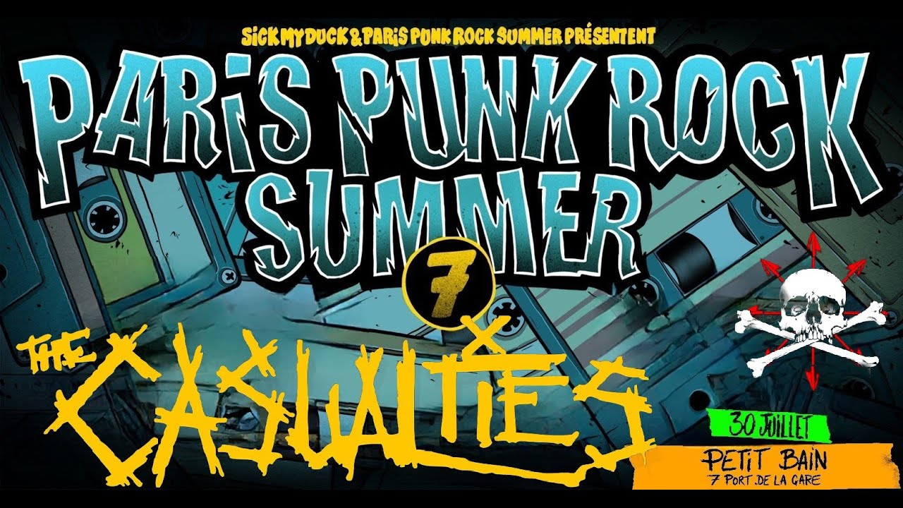 THE CASUALTIES (Us) Live Paris (Paris Punk Rock Summer 7) @ Le Petit ...