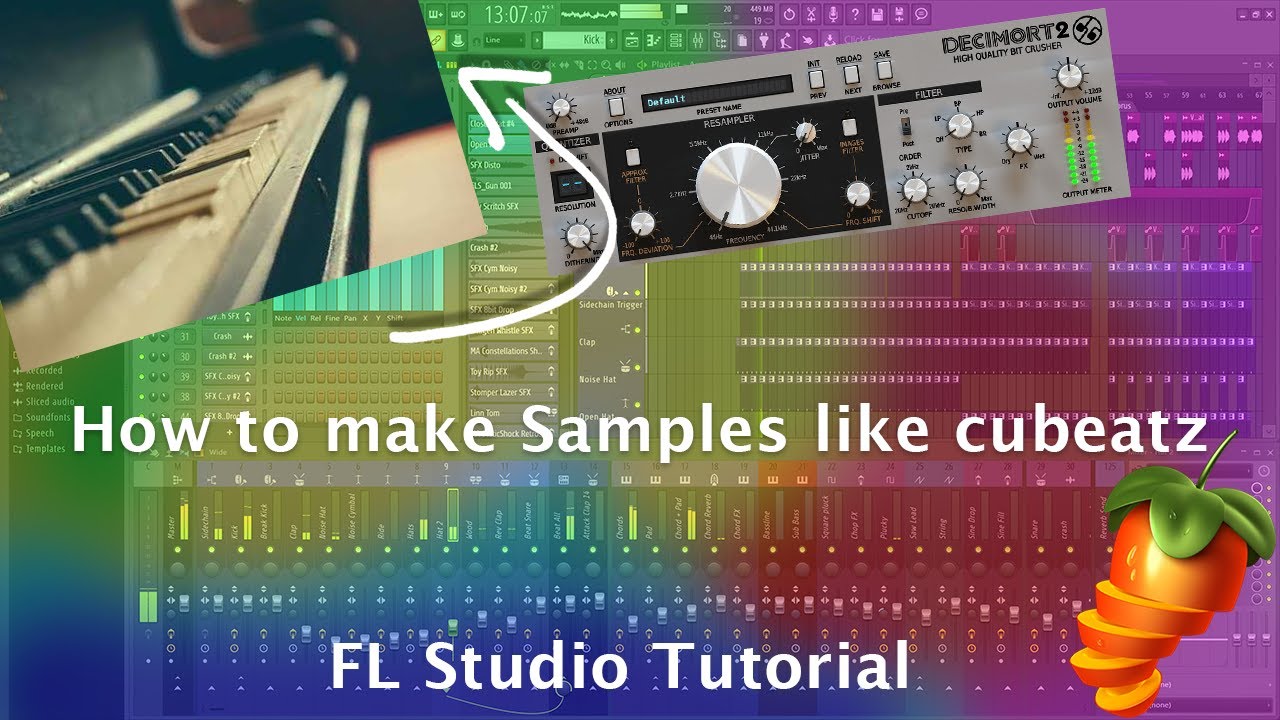 How to make piano samples like Cubeatz/Pvlace | FL Studio Tutorial ...
