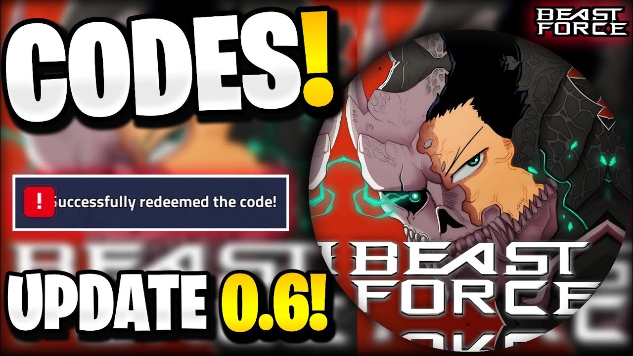 🤯*NEW* ALL WORKING UPDATE 0.6 CODES FOR BEAST FORCE! ROBLOX BEAST FORCE ...