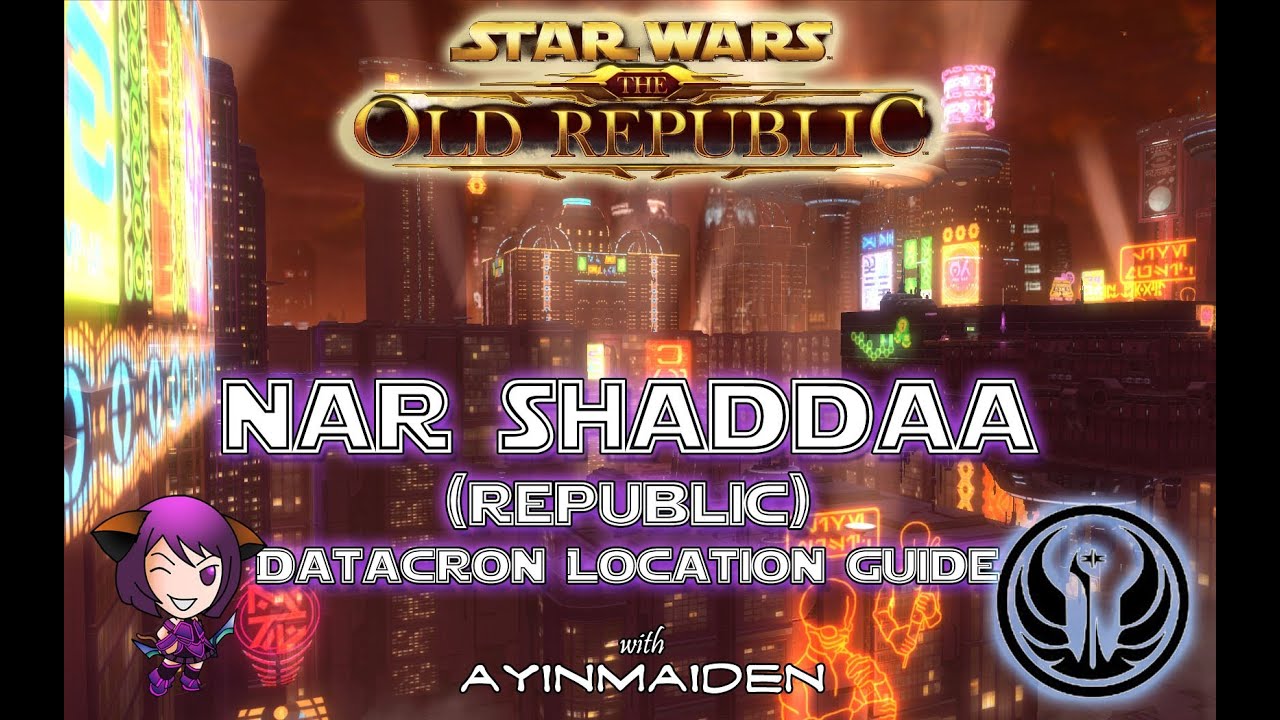 SWTOR - Nar Shaddaa (Republic) Datacron Location Guide - YouTube
