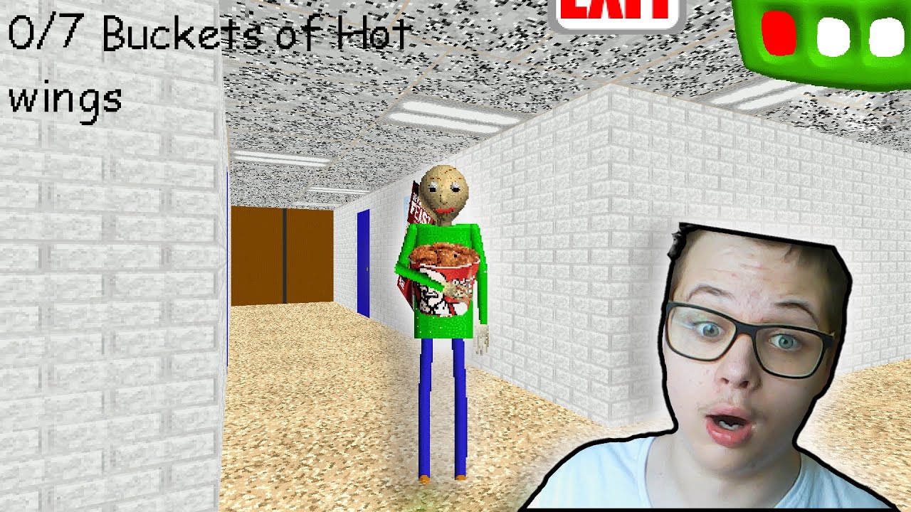 BALDI SI OBLUBIL KFC!!! Baldi's Basics Mod: Baldi Loves KFC - YouTube