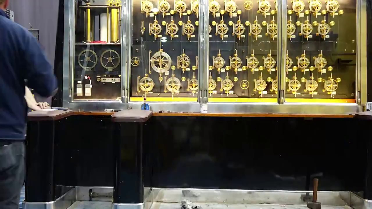 The Doodson-Lege tidal prediction machine being put back together - YouTube