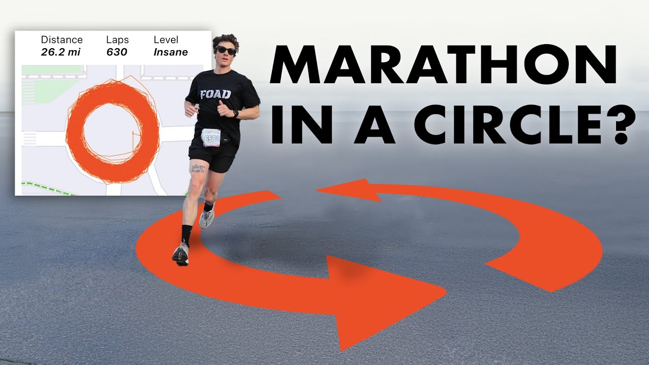 RUNNING A MARATHON IN A CIRCLE? 🏃⭕️ - YouTube