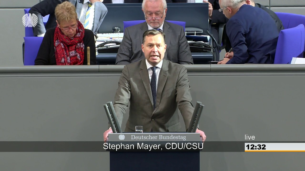 Bundestag * Vollverschleierung * Stephan Maier CDU/CSU - YouTube