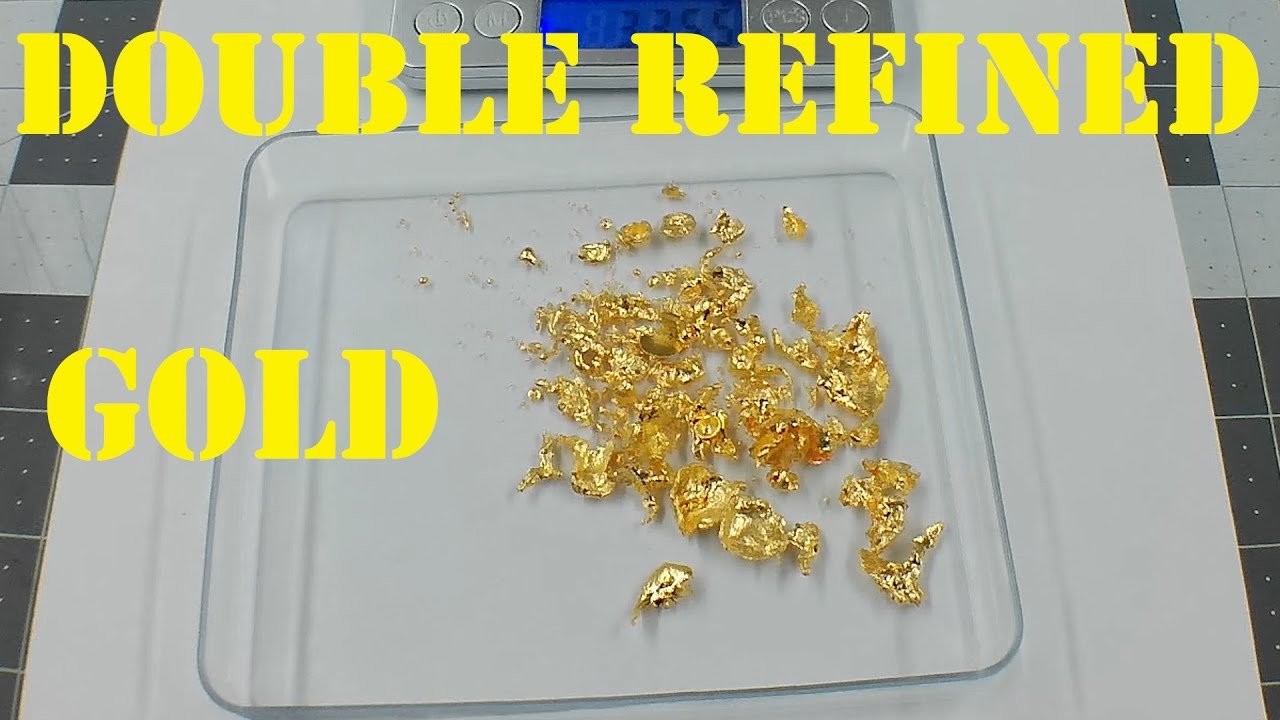 10k and 14k Gold Refining to 24k Gold Part IV - YouTube