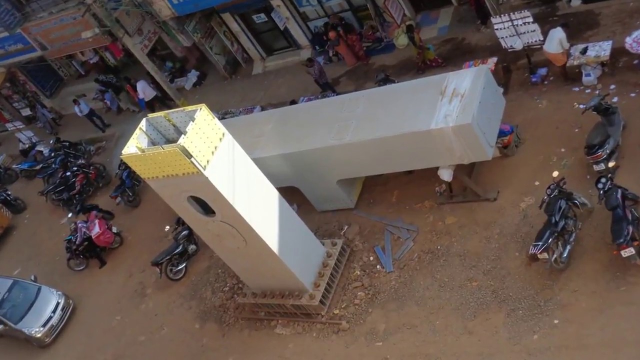 Marthandam Flyover Construction Works - YouTube
