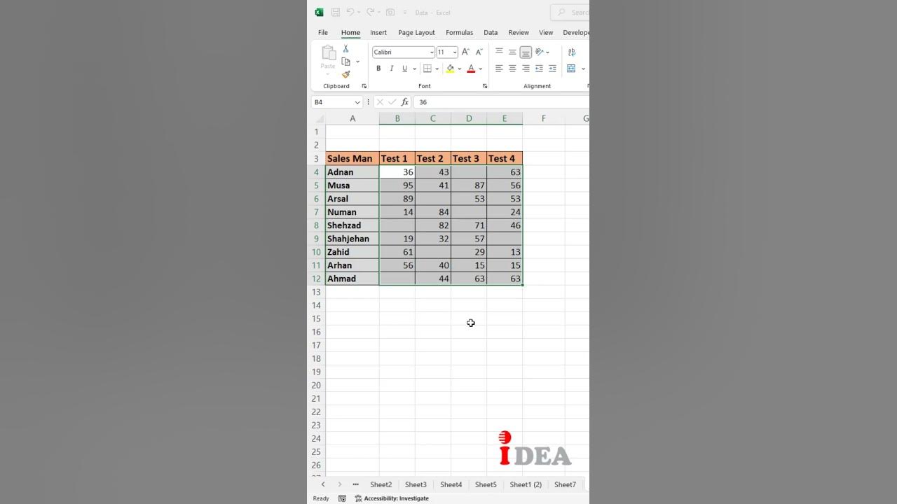How to fill blank cells in excel | #excelshorts - YouTube
