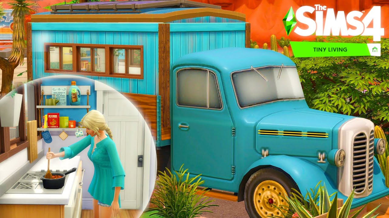 PICKUP TRUCK 😱 TINY HOME // Sims 4 Speed Build - YouTube