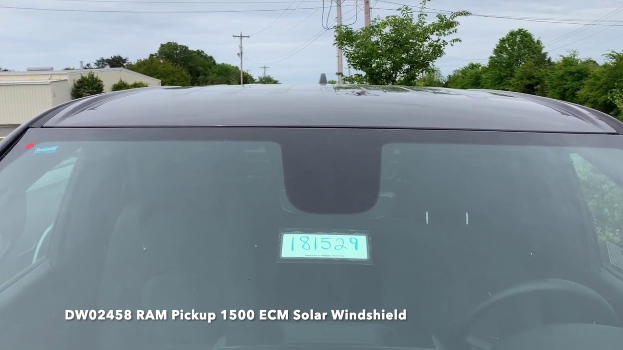 DW02458 RAM Pickup 1500 ECM Solar Windshield - YouTube