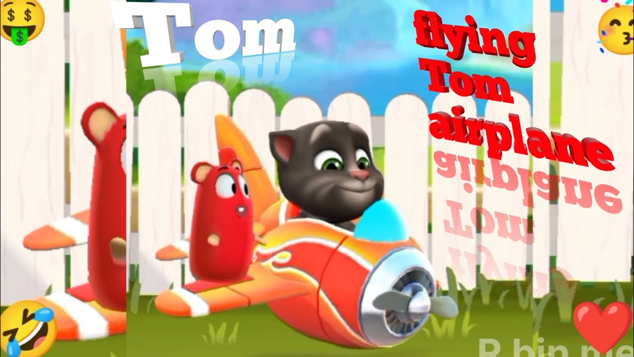 Flying Tom Airplane | My Talking Tom ️ | New Version |YouTube Video ...
