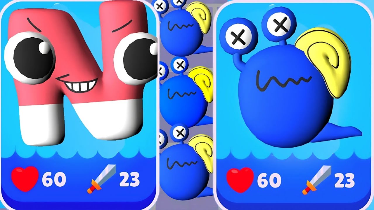 Merge Alphabet Monster Fusion Vs Merge Alphabet Number Run ⭐ Number ...