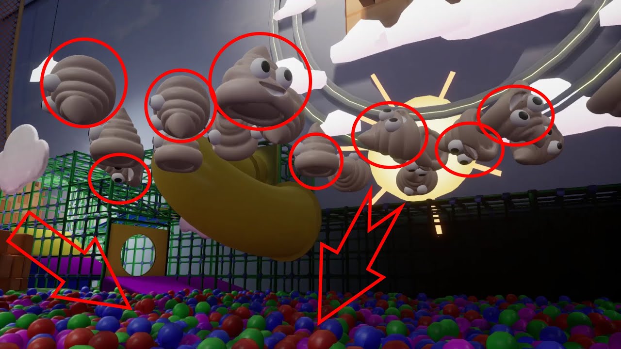 FNAF POOP in the BALLPIT (Lava too) - YouTube